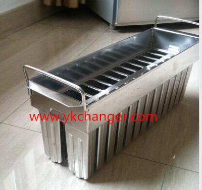 China stainless steel stick ice lolly mould tray frozen chanel brine mould salt water mould for sale
