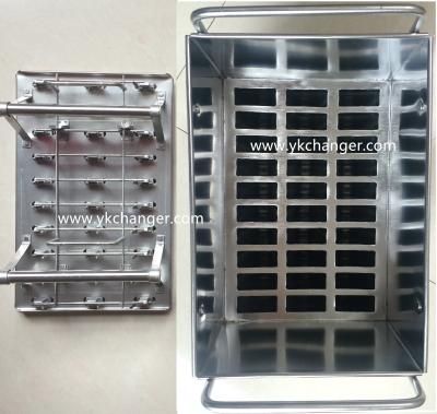 China Stainless steel basket ice mold ice cream mold ice lolly mold ie pop mold with stick holde for sale