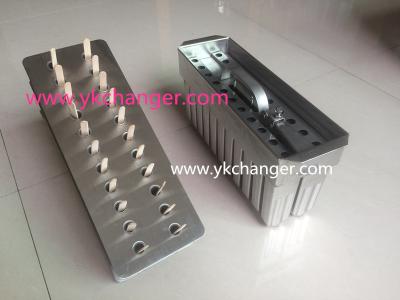 China Popsicle mold stainless steel ice forming mould 2x11 22cavities 90ml megamix ataforma type for sale