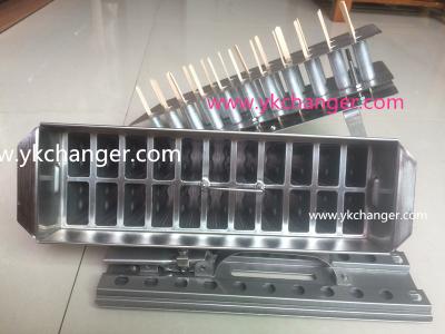 China Ice pop molds stainless steel ice form molds 2x11 22cavities 90ml megamix ataforma type for sale