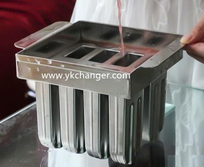 China Popsicle molds DIY home use stainless steel food grade high quality 8cavities for sale