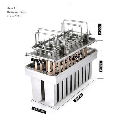 China Popsicle molds stainless steel freezer use only 5 different size for you to select for sale