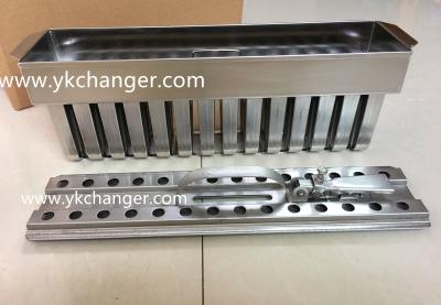 China Stainless steel molds ice cream ice lolly 2X14 28mold 63ml brida ataforma type with plain stick holder for sale