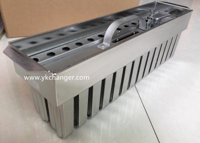 China Popsicle molds stainless steel ice pop molds 2X14 28mold 63ml brida ataforma type with plain stick holder for sale