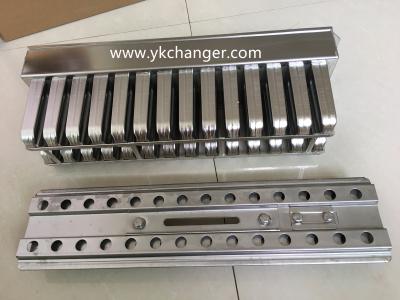China Stainless steel ice cream popsicle molds commercial use 2X14 28mold 63ml brida ataforma type with plain stick holder for sale