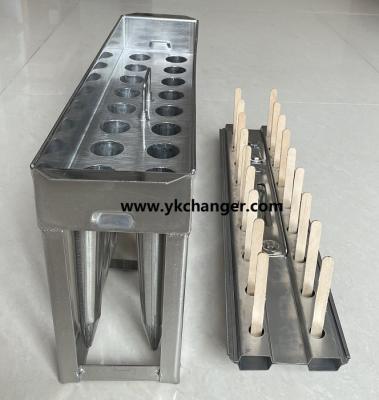 China Customized ice cream candy moulds kulfi ice cream moulds ice lolly candy moulds  in stainless steel 2X9 18sticks for sale