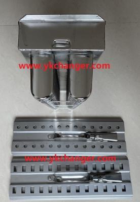 China Chocolate bar ice cream molds stainless steel popsicle 55ml molds ice pop molds in 55ml with stick holder for sale