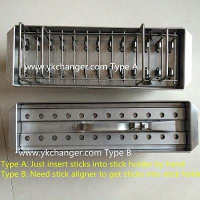 China Commercial Ice pop molds tray basket for freeze tank ice cream machine high quality with stick extractor for sale