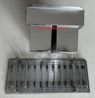 China Customized square ice cream stick paleta molds stainless steel popsicle molds ice frozen molds with stick holder for sale