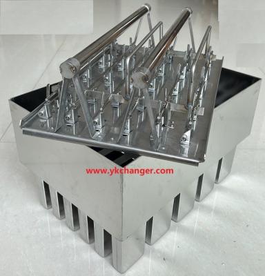 China 110ml mexican paleta ice cream molds stainless steel popsicle molds tray with stick holder for sale