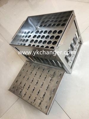 China Ice pop molds stainless steel ice cream popsicle mold 5x8 40pieces 88ml with stick holder manual type for sale