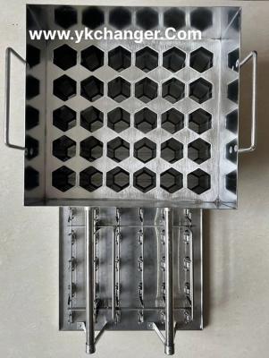 China Big hexgonal ice cream popsicle molds stainless steel ice pop frozen molds with stick extractor for sale