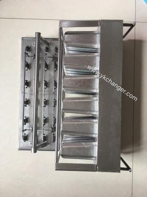 China Italian ice cream gelato mold stainless steel 4x6 24 sticks volume 80ml including stick holder high quality CE approved for sale
