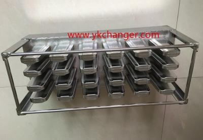 China Italian ice lolly gelato mould stainless steel 4x6 24 sticks volume 80ml including stick holder high quality CE approved for sale