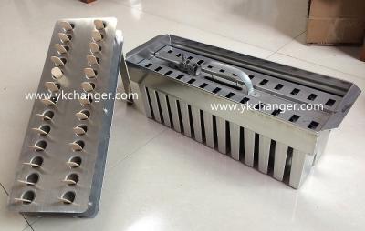 China High quality ice cream paleta molds stainless steel 2x13 26cavities 123ml mexicana paletas with helix stick holder for sale