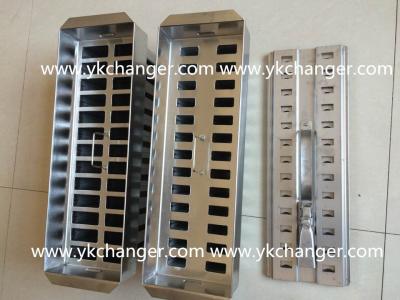 China Stainless steel ice cream mexican paletas molds 123ml with 35ml filling 2x13 with helix stick holder and aligner for sale