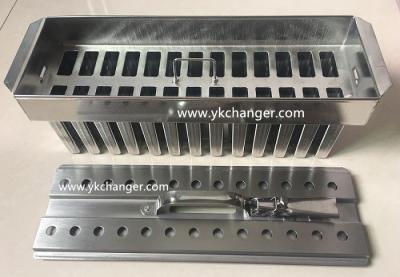 China Stainless steel popsicle ice cream paleta molds 2x13 90ml with stick extractor ataforma type high quality for sale