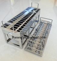 China Customized stainless steel ice cream molds basket tray with protect stand and easy carry handles as per buyer requests for sale