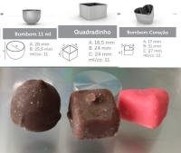 China Mini ice cream molds small ice pop molds mini popsicle molds 11ml bombom coracao quadradinho with stick extractor or stickless extractor for sale