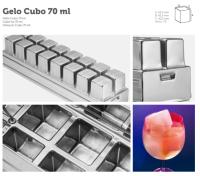 China Stainless steel popsicle ice pop mold cubic shape 70ml gelo cubo with stickless extractor 2X8 16cavities for sale