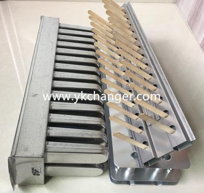 China Stainless steel ice pop molds popsicle molds ice cream mold  tray 2x14 78ml with stick holder for sale