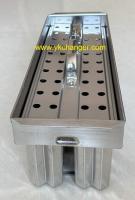China Twins stick ice cream molds double sticks ice lolly moulds popsicle molds stainless steel customzied order 2X11 22cavities with stick holder extactor for sale