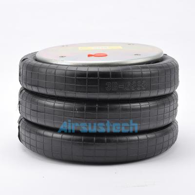 China Contitech FT 530-30 Industrial Air Springs 3/4 NPT Gas Filled Triple Convoluted Bags for sale