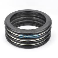 China Yokohama S-500-4R Rubber Air Spring With Three Rims Black Color for sale