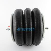 China Triple Convoluted Rubber Air Spring Shocks 231mm Plate Diameter For Industrial Equipment for sale