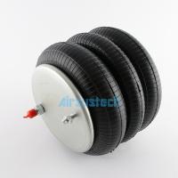 China Triple Convoluted Rubber Air Spring Shocks 231mm Plate Diameter For Industrial Equipment for sale