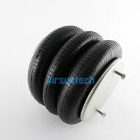China 1/4NPTF Air Inlet Air Spring Shocks Triple Convolutions Air Actuator Rubber Bellows for sale