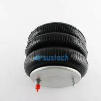 China 1/4NPTF Air Inlet Air Spring Shocks Triple Convolutions Air Actuator Rubber Bellows for sale