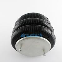 China 1/4NPTF Air Inlet Air Spring Shocks Triple Convolutions Air Actuator Rubber Bellows for sale