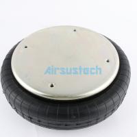 China FleetPride AS7103 Rubber Convoluted Air Spring 1/4 NPTF Air Inlet Pneumatic Air Suspension for sale