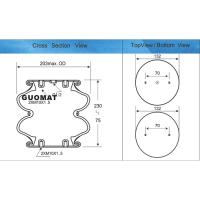 China Industrial Suspension Air Springs Firestone W01M585216 Double Convoluted for sale