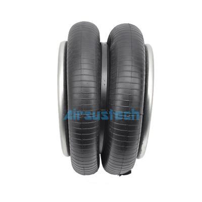 China 1/4NPTF Double Convoluted Rubber Suspension Air Springs Air Bellow Triangle 6316 4363 for sale