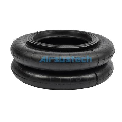 China 12×2 Air Spring Bellows Double Convoluted Cross Firestone W01-R58-4044 68mm Min Height for sale