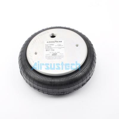 China Goodyear 1B12 318 Single Convoluted Bellow Air Spring 336mm Max. Dia At 7 Bar for sale