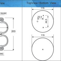 China Ridewell 1003587437C Air Suspension Spring Neway 90557015 Double Convoluted Air Bag for sale