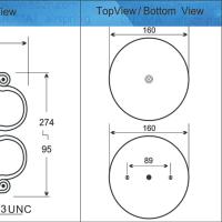 China Double Convoluted Air Helper Spring For Watson Chalin AS-0092 Firestone W01-358-6883 Contitech FD 200-22 510 for sale