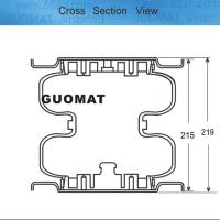 China 1/4NPT Air Inlet Double Convoluted Air Helper Spring Goodyear 2B8 Bellow 579923530 for sale