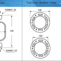 China 120mm Height One Convoluted Air Spring M8 Flange Connection TORPRESS 110 Bellows Actuators for sale