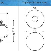 China 1B8-550 1B8 550 1B8550 Industrial Goodyear Air Spring 60-140mm Working Stroke Single Convoluted Air Bag for sale