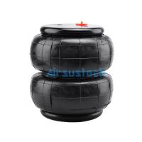China 2B2200 Air Ride Suspension Air Springs Double Convoluted 1/4NPT Air Inlet Truck Springs Helper Bags for sale
