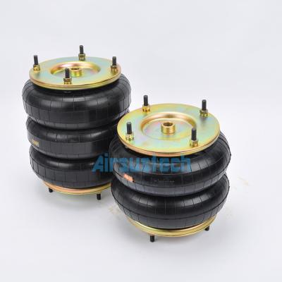 China W01-R58-4091 WO1R584091 Industrial Air Springs Triple Convoluted Rubber Shocks 8pcs M10 Studs for sale