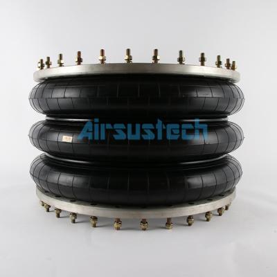China 3H630376  Industrial Air Springs Triple Convoluted Flange 32pcs M10 for sale