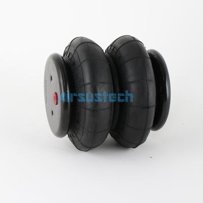 China 2B7×7P01 Double Convoluted Air Springs 1/4NPT Industrial Rubber Airbag For Test Bench Equipment for sale