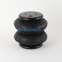 China 2B7×7P01 Double Convoluted Air Springs 1/4NPT Industrial Rubber Airbag For Test Bench Equipment for sale