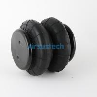 China 2B7×7P01 Double Convoluted Air Springs 1/4NPT Industrial Rubber Airbag For Test Bench Equipment for sale