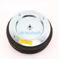 China Industrial Rubber Air Spring 4 Screws DUNLOP 12''×2 With Flange For Level Platforms for sale